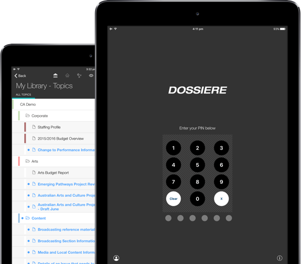 Dossiere - Dossiere - secure electronic board paper solution